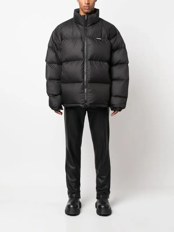 Vetements Funnel-neck Puffer Jacket - Black