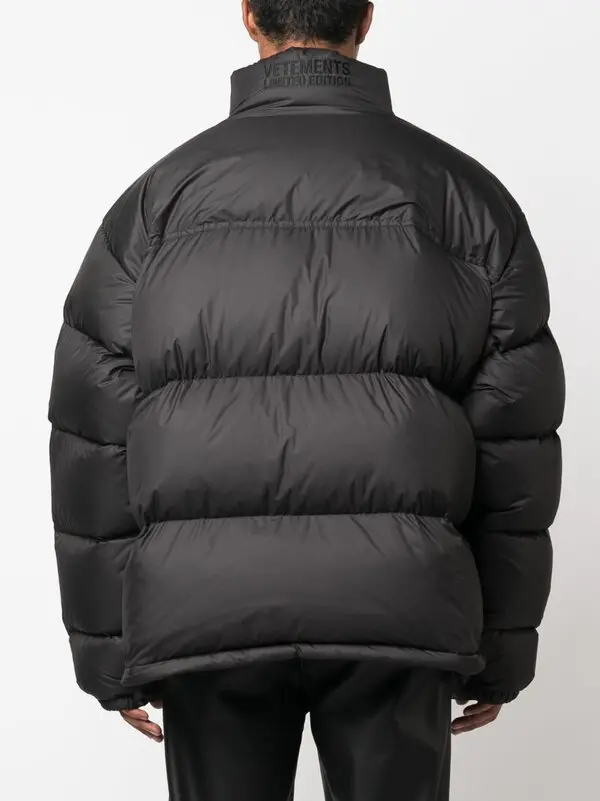 Vetements Funnel-neck Puffer Jacket - Black
