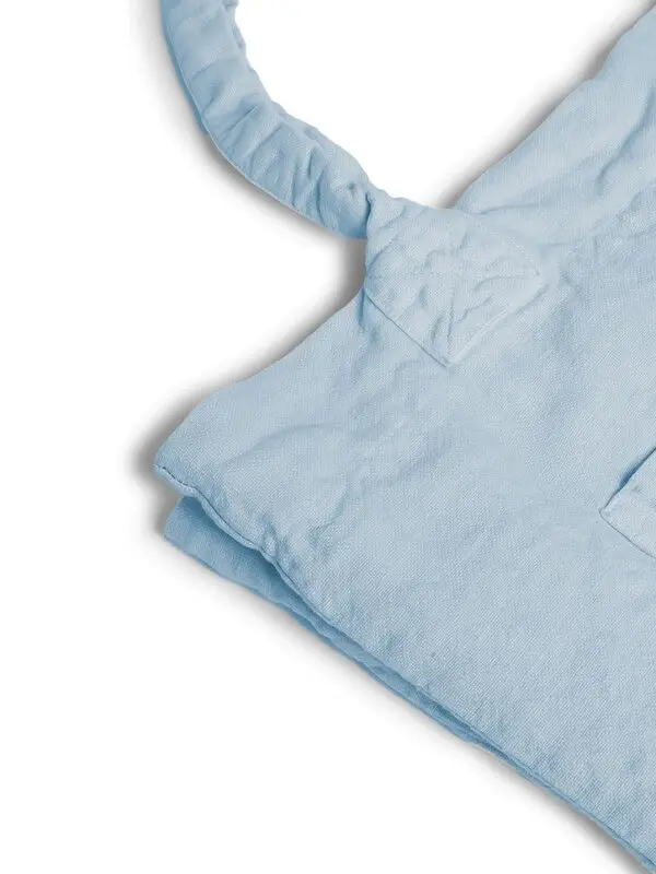 ONCE MILANO Linen Weekend Tote - Blue
