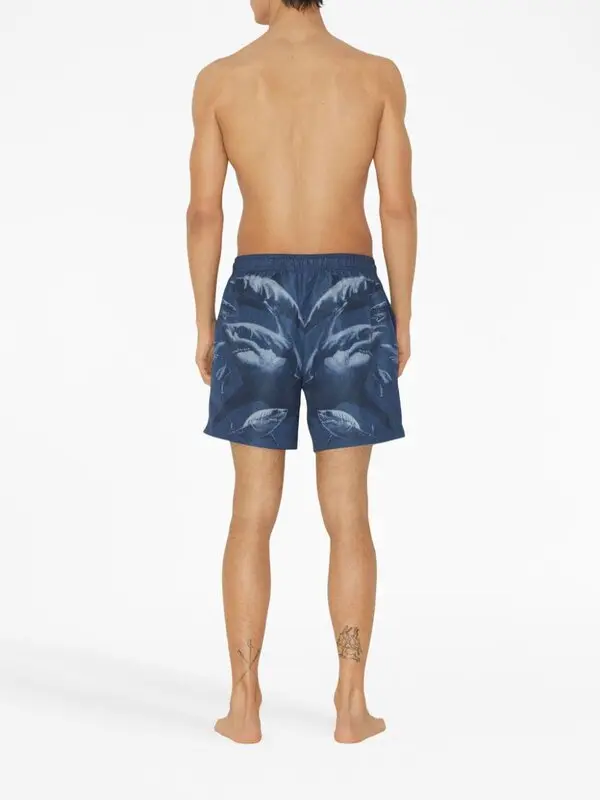 Burberry Shark-print Swim Shorts