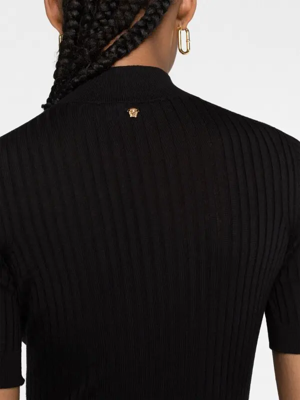 Versace Ribbed Knit Top