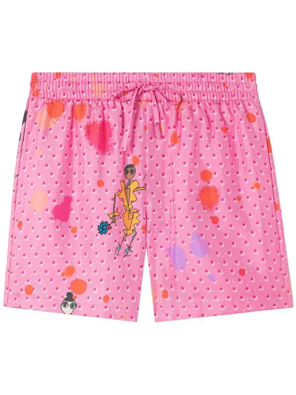 AZ FACTORY Polka-dot Print Shorts