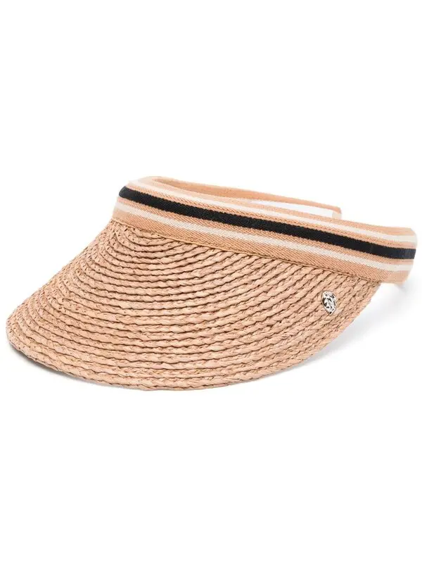 Helen Kaminski Woven Raffia Visor - Neutrals