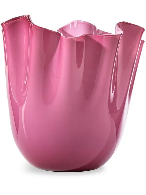 VENINI Medium Fazzoletto Vase - Pink