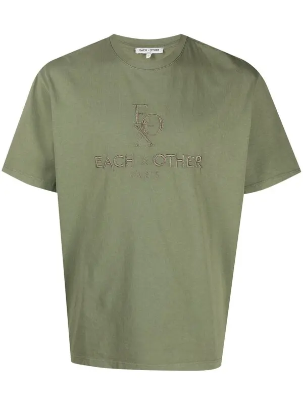 Each X Other Logo-embroidered Cotton T-shirt