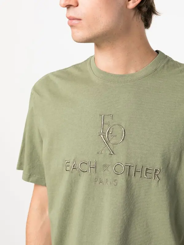 Each X Other Logo-embroidered Cotton T-shirt