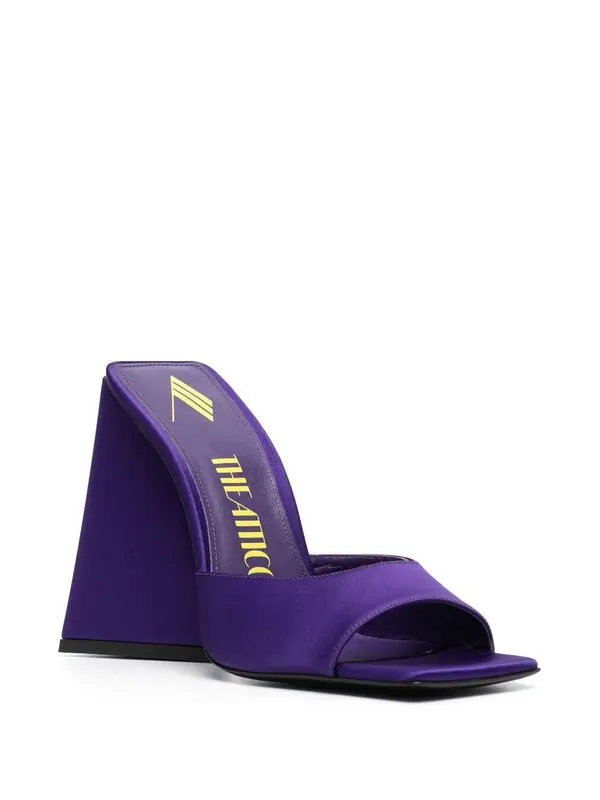 Attico Devon 115mm Satin Sandals - Purple