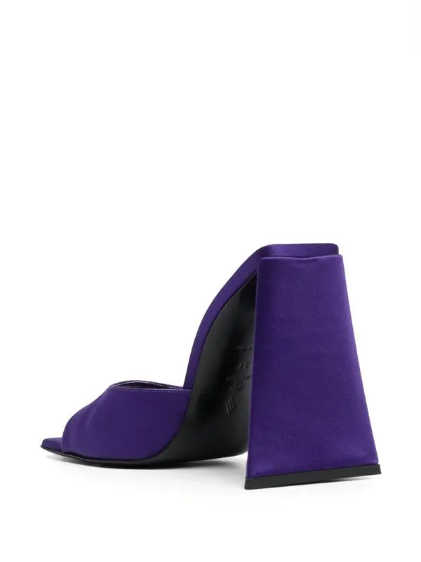 Attico Devon 115mm Satin Sandals - Purple