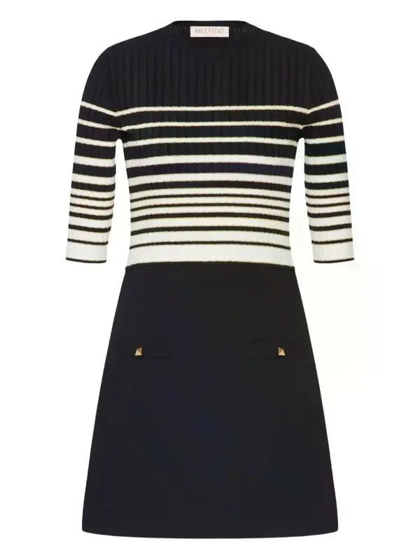 Valentino Garavani Striped Lurex Minidress
