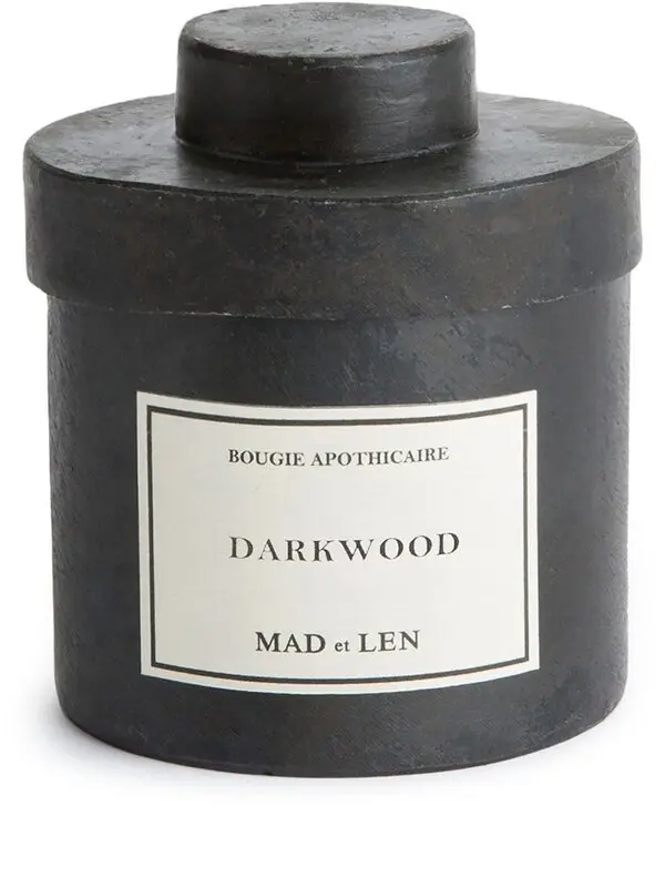 MAD ET LEN D'apothicaire Darkwood Scented Candle - Black