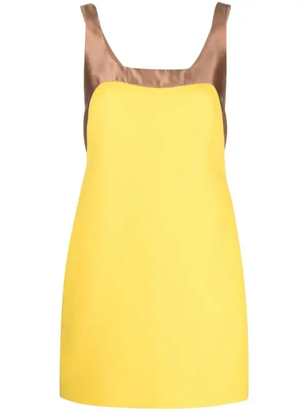 Valentino Garavani Colour-block Minidress - Yellow