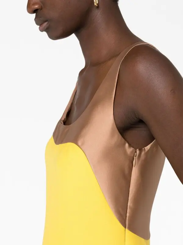Valentino Garavani Colour-block Minidress - Yellow