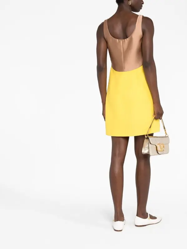 Valentino Garavani Colour-block Minidress - Yellow