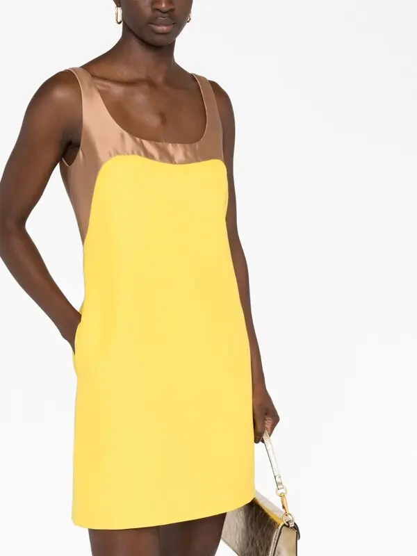Valentino Garavani Colour-block Minidress - Yellow