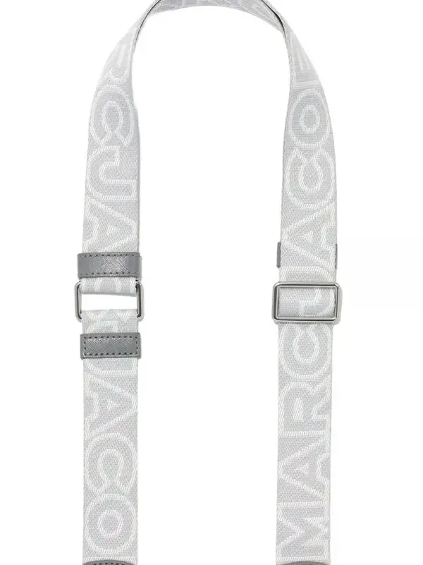 Marc Jacobs The Thin Outline Logo Webbing Strap - Grey