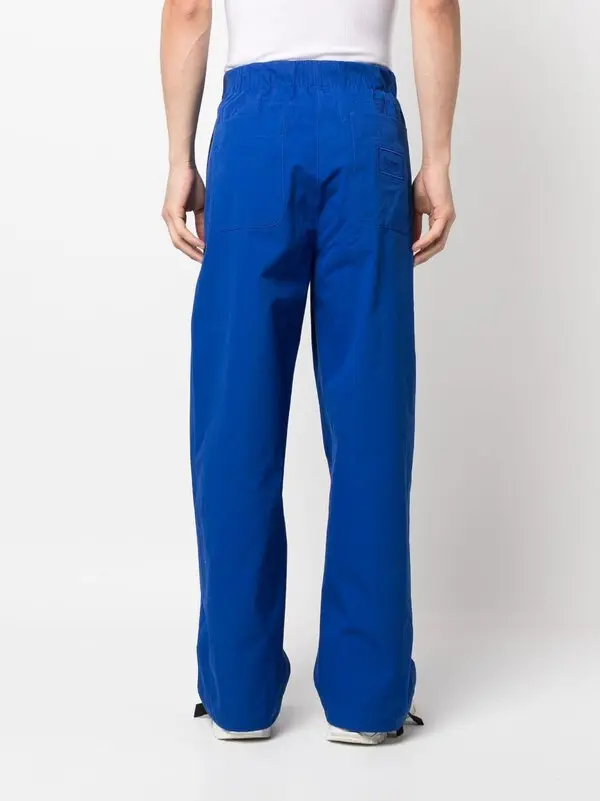 Versace Wide-leg Cotton Track Pants - Blue