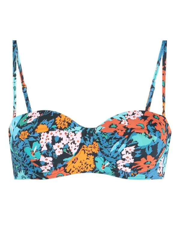 Paul Smith Floral Print Bikini Top - Multicolour