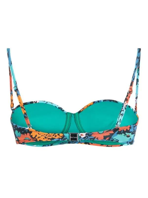 Paul Smith Floral Print Bikini Top