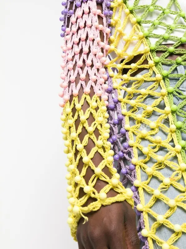 Celiab Rubino Open-knit Kaftan