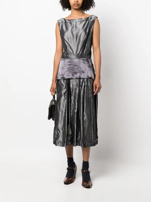 MAISON MARGIELA Inside-out Sleeveless Midi Dress - Grey