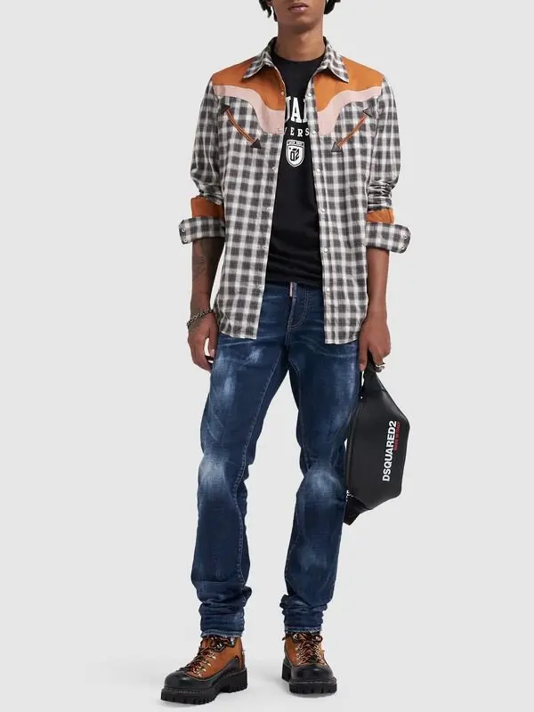 Dsquared2 Western Checked Cotton Shirt