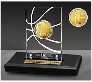 HIGHLAND MINT Golden State Warriors 7-time Champs Gold Coin - One-color