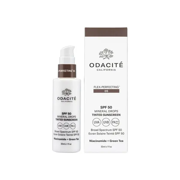 ODACITE Flex-perfecting Mineral Drops Tinted Sunscreen Spf 50 - One-color