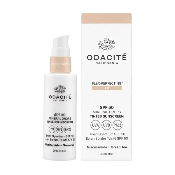 ODACITE Flex-perfecting Mineral Drops Tinted Sunscreen Spf 50 - One-color