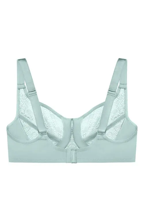 GLAMORISE Full Figure Lace Underwire Bra - Jade