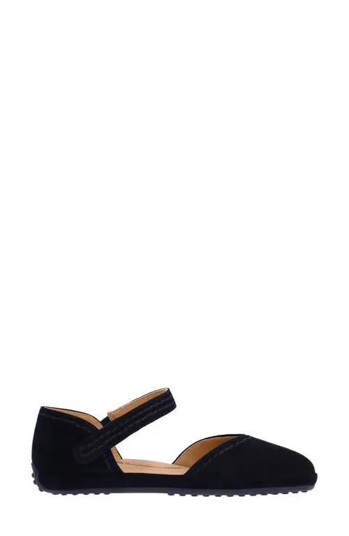 L'AMOUR DES PIEDS Ankle Strap D'orsay Flat - Black