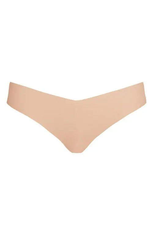 Commando Cotton Thong - Beige