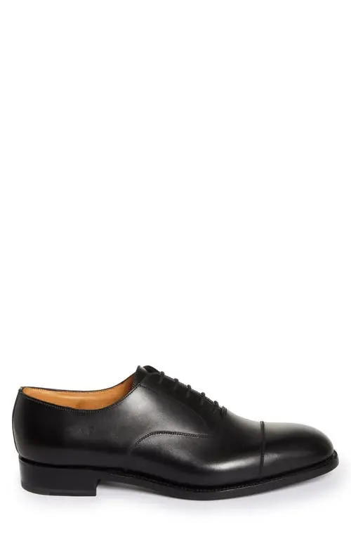 J.M. Weston 300 Cap Toe Oxford In Black - 60% Off | Editorialist
