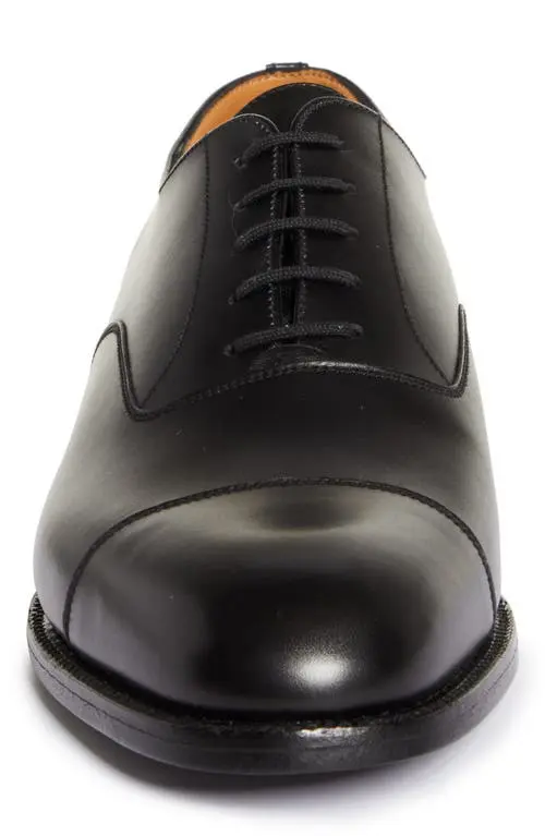J.M. Weston 300 Cap Toe Oxford In Black - 60% Off | Editorialist