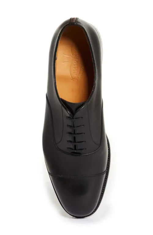 J.M. Weston 300 Cap Toe Oxford In Black - 60% Off | Editorialist