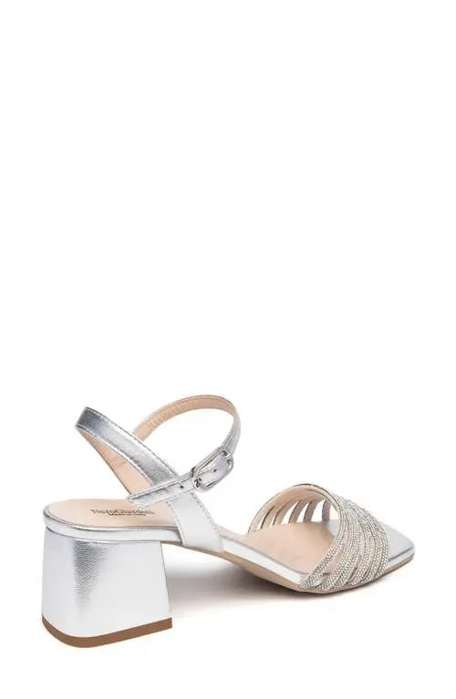 NEROGIARDINI Embellished Ankle Strap Sandal
