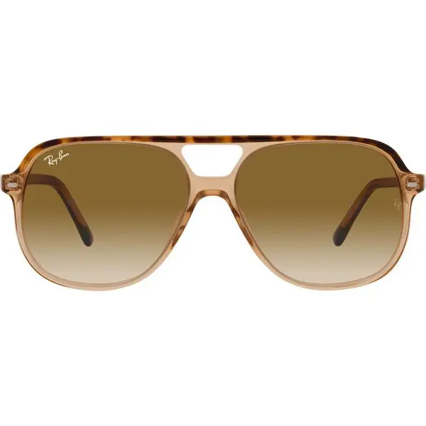 Ray-ban Bill 56mm Gradient Square Sunglasses - Transparent Brown