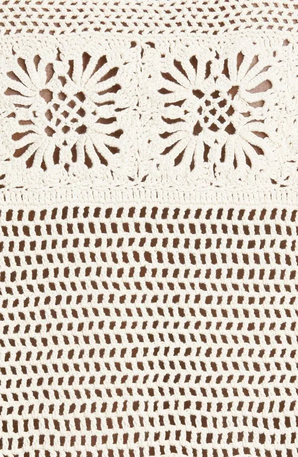 Zimmermann Cotton Crochet Crop Button-up Shirt