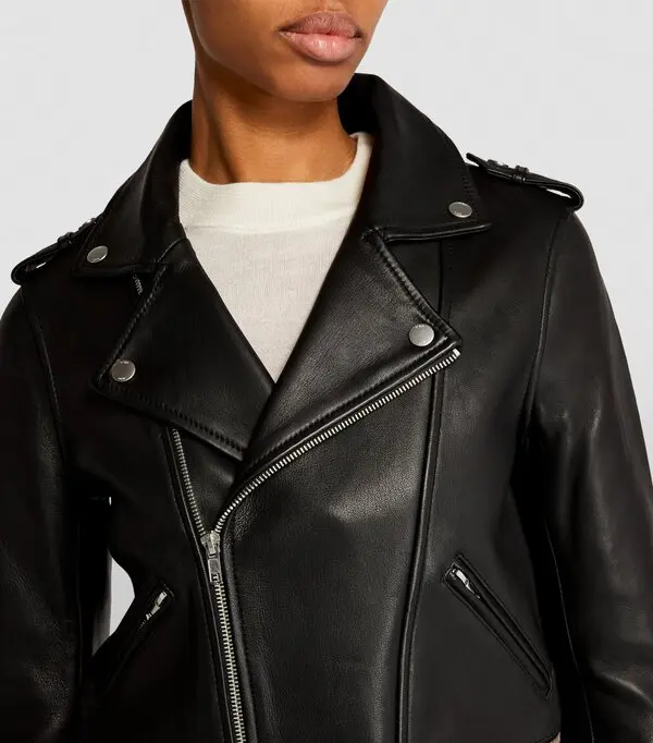 Maje Leather Biker Jacket