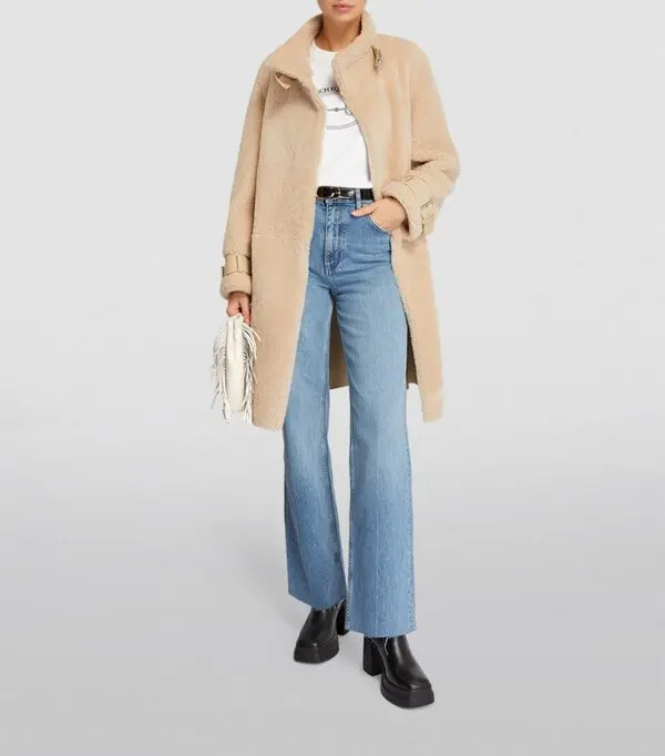 Maje Shearling Coat