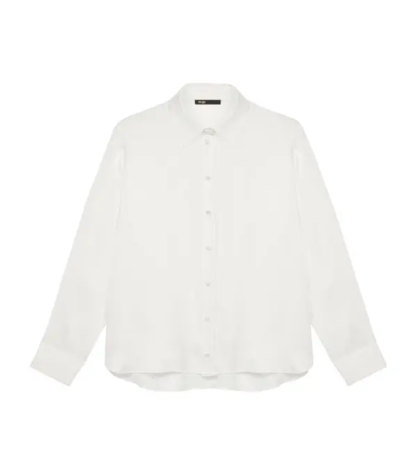 Maje Silk Shirt - White