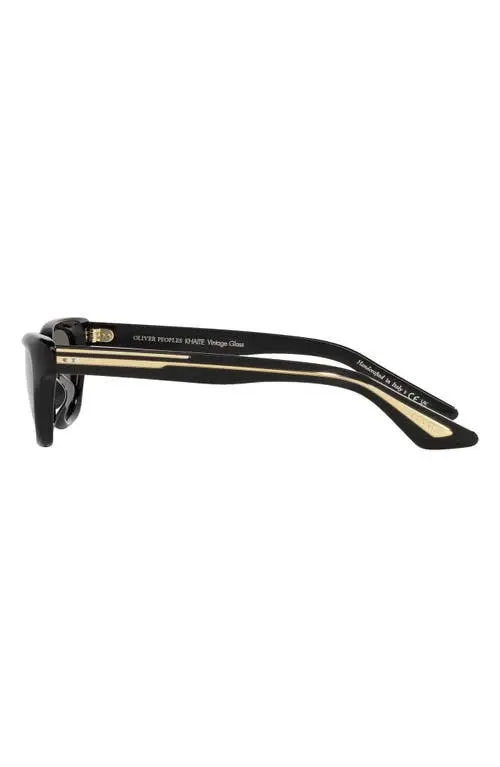 Oliver Spencer X Khaite 1983c 52mm Irregular Sunglasses - Black