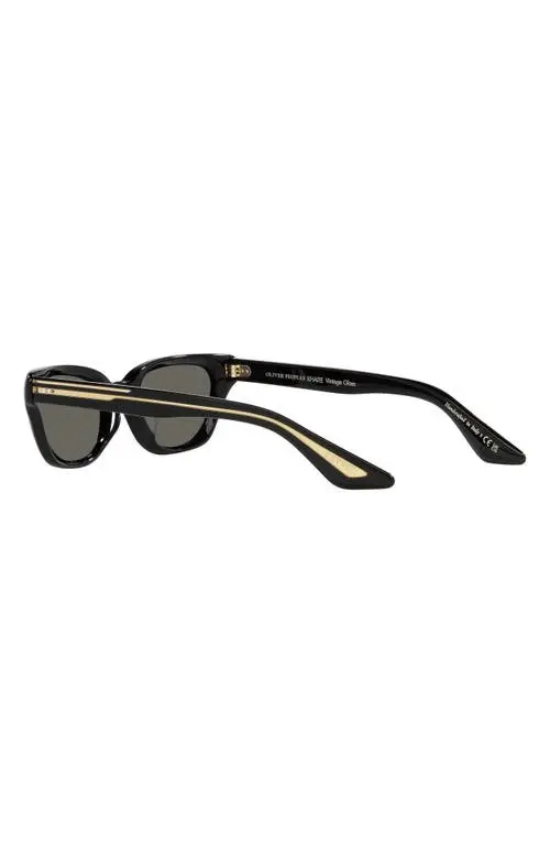 Oliver Spencer X Khaite 1983c 52mm Irregular Sunglasses - Black