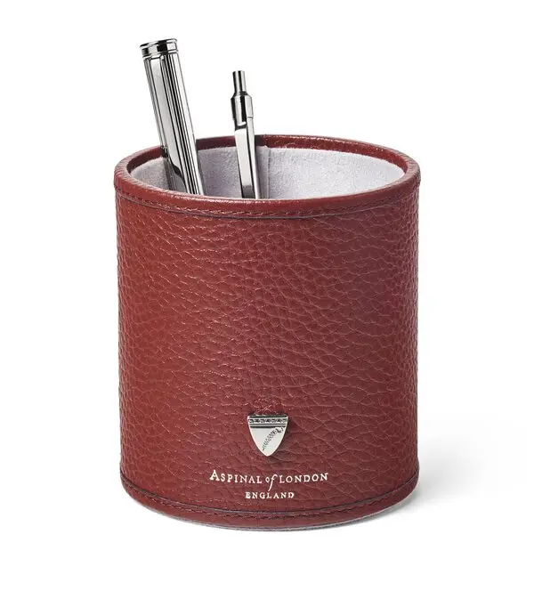 ASPINAL OF LONDON Round Pen Pot - Red