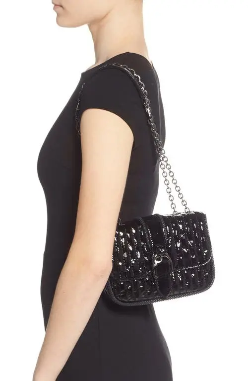 Longchamp Amazone Vernis Leather Crossbody Bag