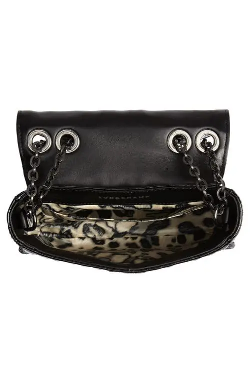 Longchamp Amazone Vernis Leather Crossbody Bag