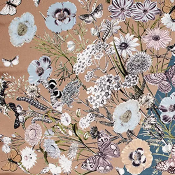 ASPINAL OF LONDON Silk Printed Square Scarf