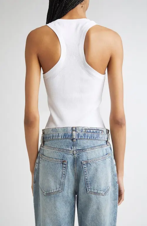 Proenza Schouler Ribbed Tank - White