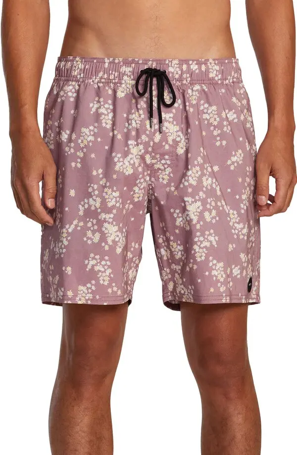 Rvca Barnes Tropical Print Shorts