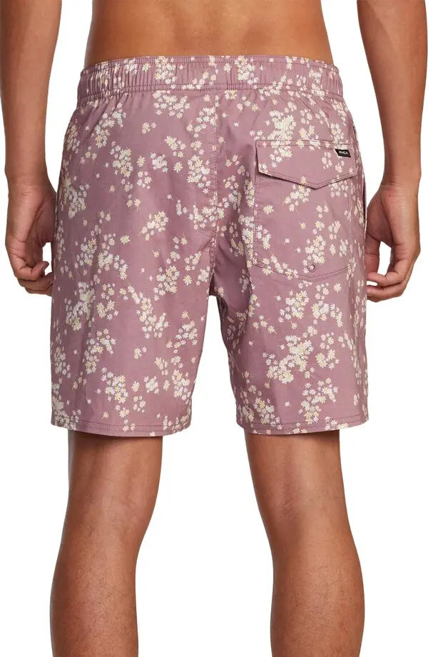 Rvca Barnes Tropical Print Shorts
