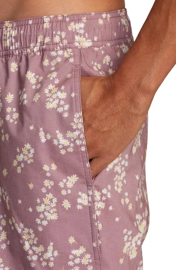 Rvca Barnes Tropical Print Shorts